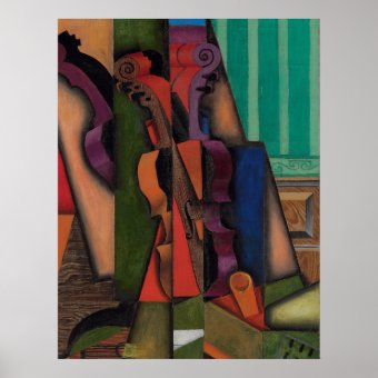 Violin and Guitar by Juan Gris Poster | Zazzle