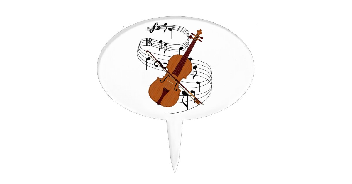 Violin Cake Topper | Zazzle