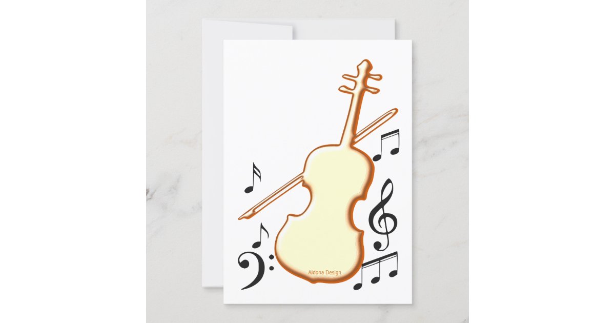 Violin Card | Zazzle