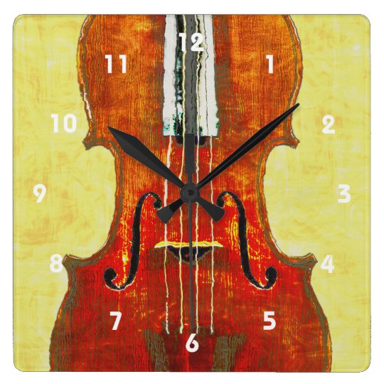 VIOLIN Clock | Zazzle.com