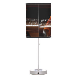 Violin & Music Notes Table Lamp | Zazzle