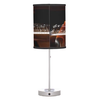 Violin & Music Notes Table Lamp | Zazzle