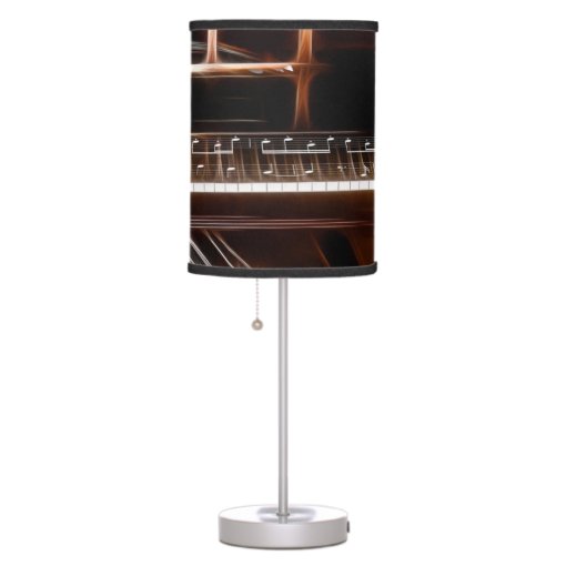 Violin & Music Notes Table Lamp | Zazzle