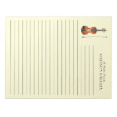Violin Musician Teacher String Orchestra Notepad | Zazzle