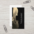 Violin Performer QR code Musical Minimalist Business Card | Zazzle