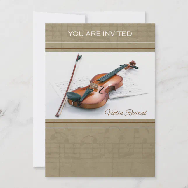 Violin Recital Invitation | Zazzle