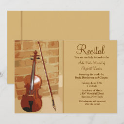 Violin Recital Invitation | Zazzle
