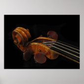 Violin Scroll Poster | Zazzle
