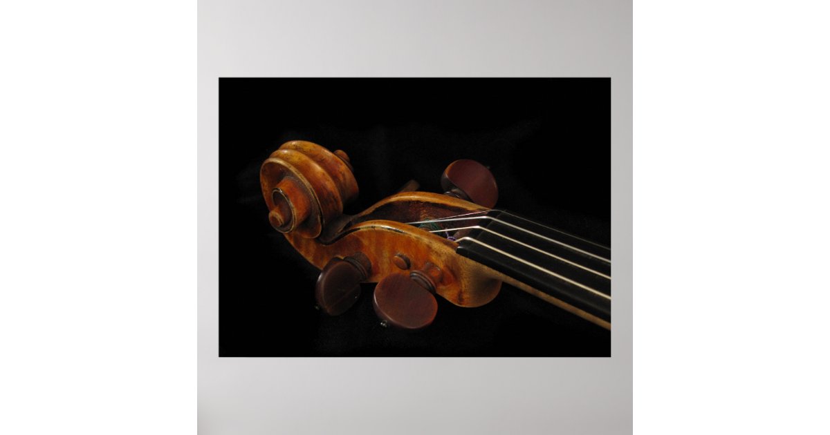 Violin Scroll Poster | Zazzle