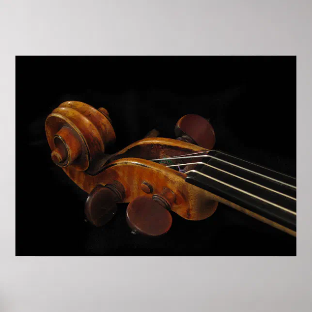 Violin Scroll Poster | Zazzle