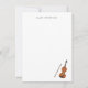Violin Stationery - Personalized Violin Note Cards | Zazzle