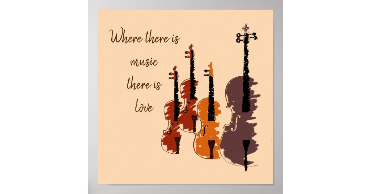 VIolin String Instrument string quartet Poster | Zazzle