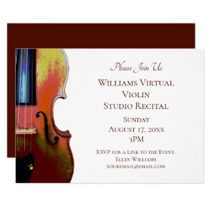 Violin Recital Invitations | Zazzle