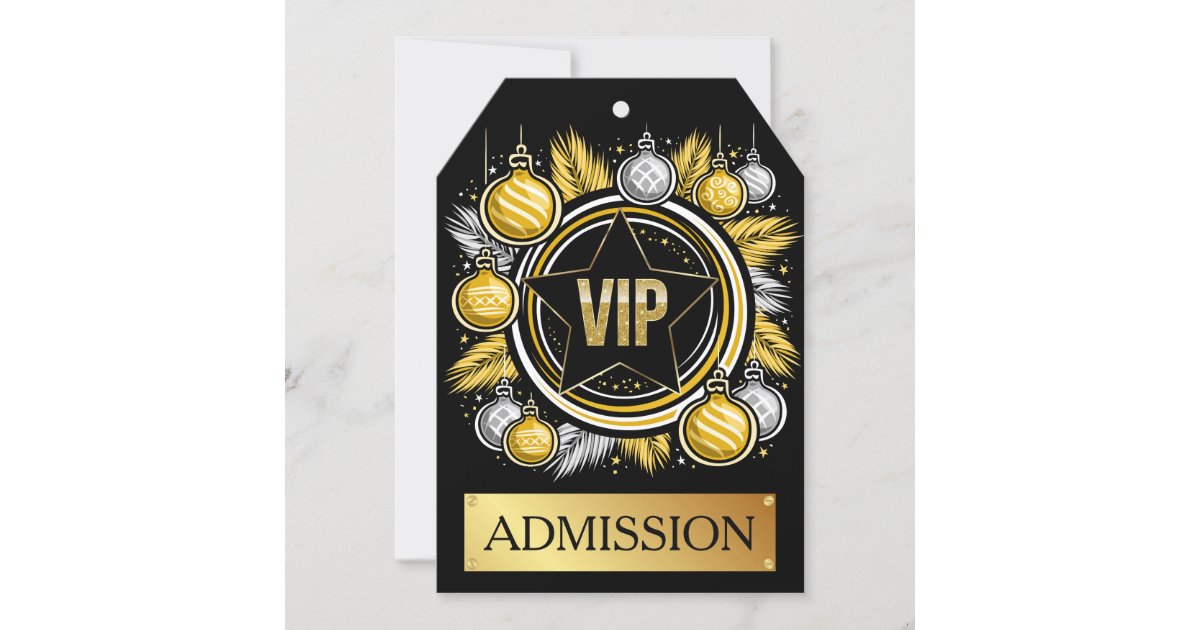 VIP Admission Invitation | Zazzle
