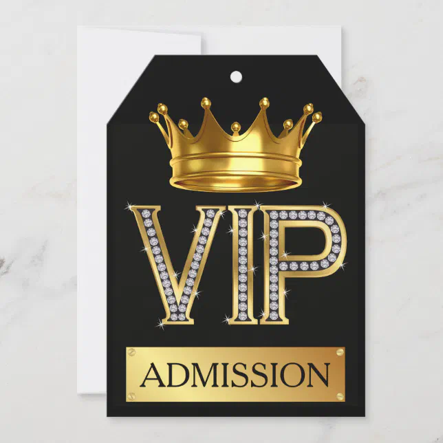 VIP Admission Invitation | Zazzle