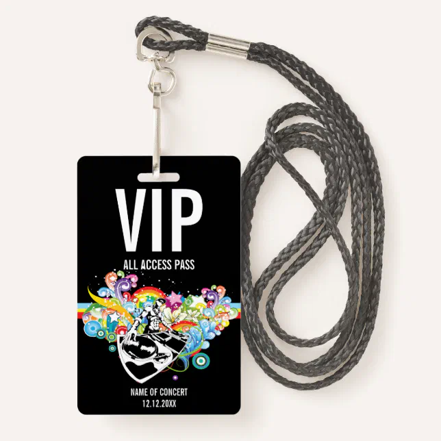 VIP All Access Concert Pass Badge | Zazzle