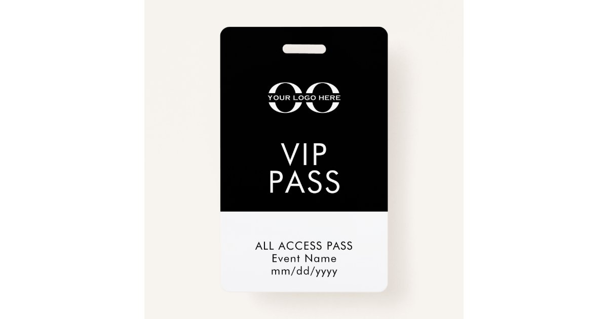 VIP All Access Event Badge | Zazzle