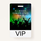 VIP All Access Name Custom Concert Badge | Zazzle