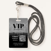 VIP All Access QR Code Concert Badge | Zazzle