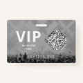 VIP All Access QR Code Event Horizontal Badge | Zazzle