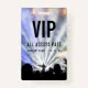 VIP All Access QR Code Pass Concert Badge | Zazzle