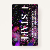 VIP All Access Staff Employee Concert Club Party Badge | Zazzle