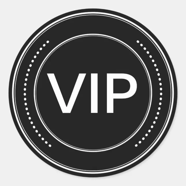 VIP Badge Stickers | Zazzle