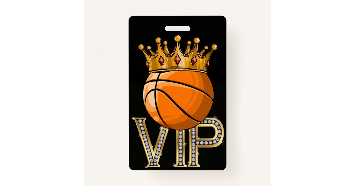 VIP Basketball BADGE | Zazzle