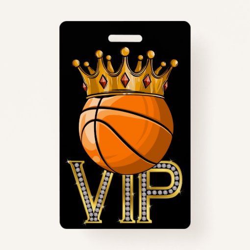 VIP Basketball Badge | Zazzle