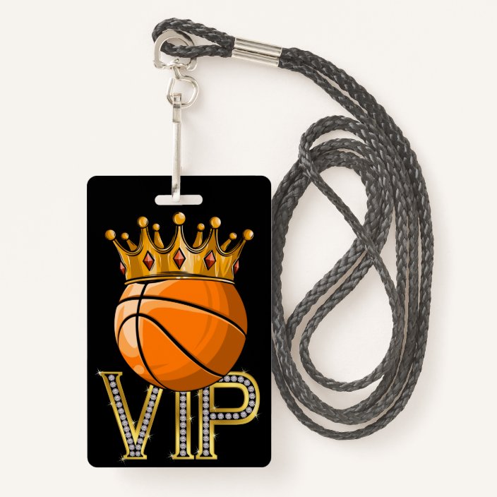 VIP Basketball Badge | Zazzle.com