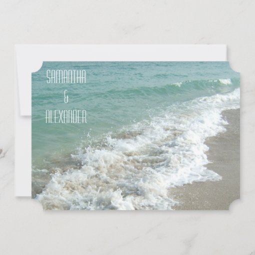 VIP Beach Destination Wedding Ticket Invitation | Zazzle