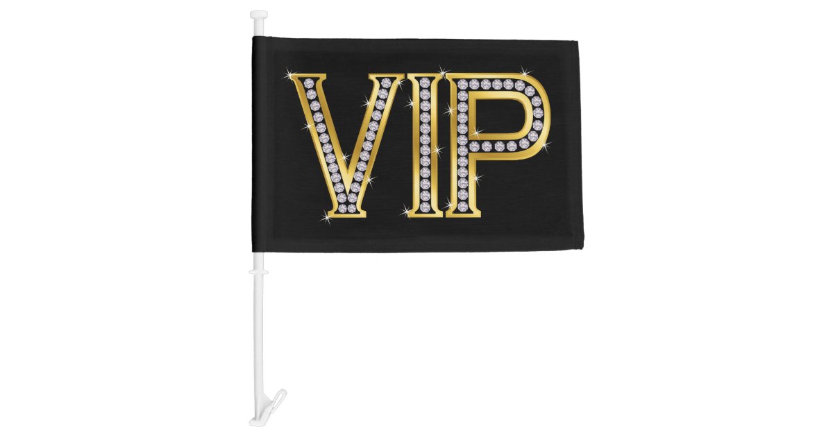 VIP Car Flag - See Both Sides | Zazzle