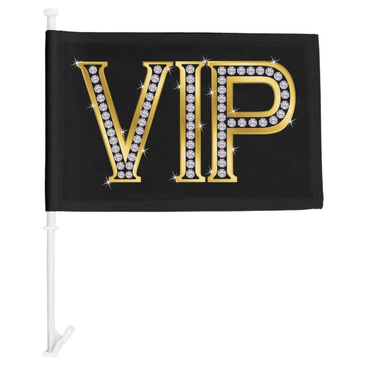 VIP Car Flag - See Both Sides | Zazzle