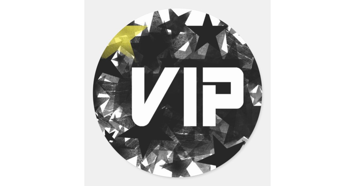 VIP CLASSIC ROUND STICKER | Zazzle