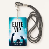 VIP Event Photo Custom Name Concert Badge | Zazzle