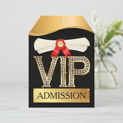VIP Graduation Invitation | Zazzle
