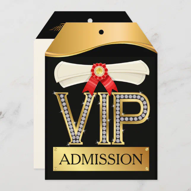 VIP Graduation Invitation | Zazzle