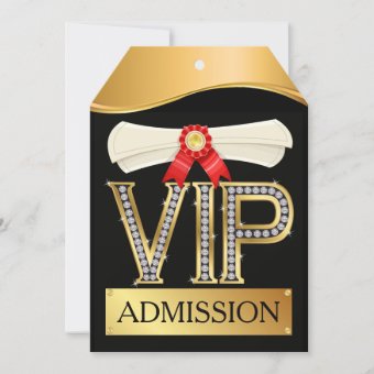 VIP Graduation Invitation | Zazzle