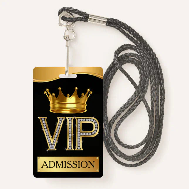 VIP Lanyard BADGE | Zazzle