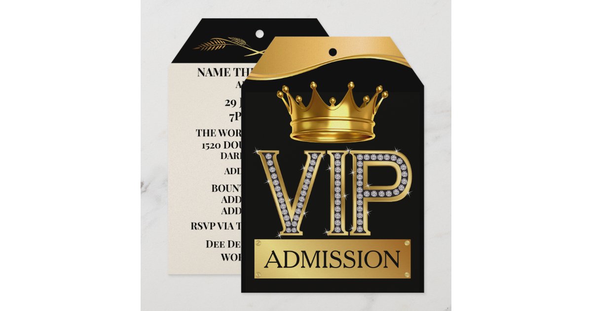 VIP Lanyard BADGE Invitation | Zazzle