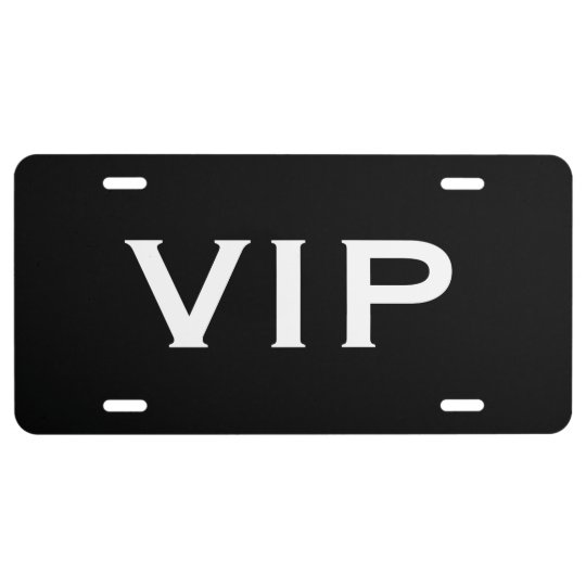 VIP limo car license plate for limousine | Zazzle.com