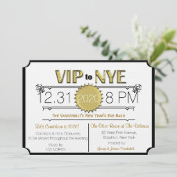 VIP New Years Eve Party Invitation | Zazzle