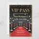 VIP Pass Hollywood Red Carpet Birthday Invitation | Zazzle