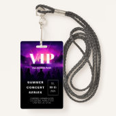 VIP Pass QR Code Concert Badge | Zazzle