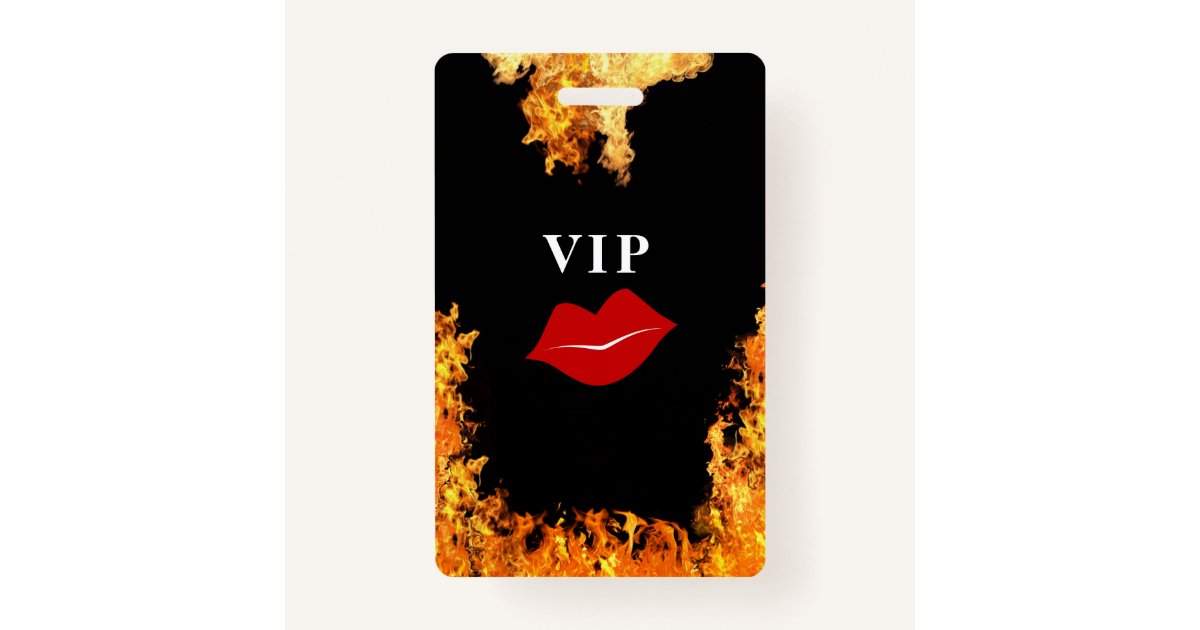 VIP Plastic Badge | Zazzle