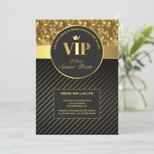 VIP Prom Invitation | Zazzle