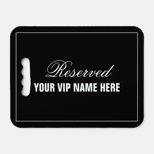 VIP reserved seating sign personalized stadium Seat Cushion | Zazzle