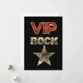 VIP Rock Star Birthday Card | Zazzle