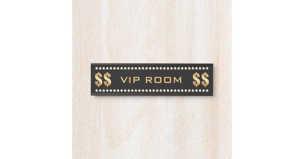 VIP Room Door Sign | Zazzle