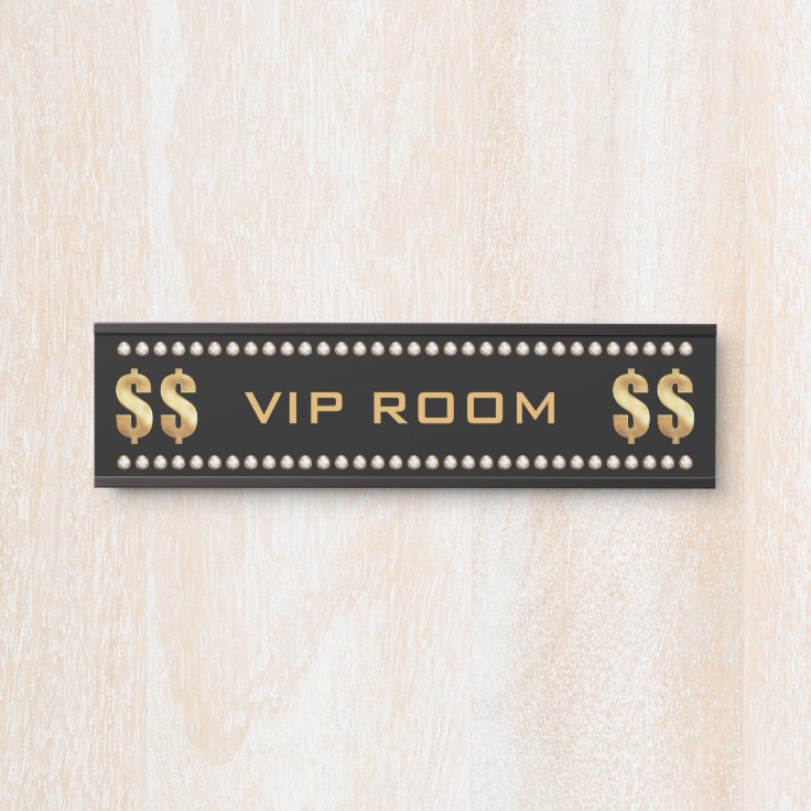 VIP Room Door Sign | Zazzle